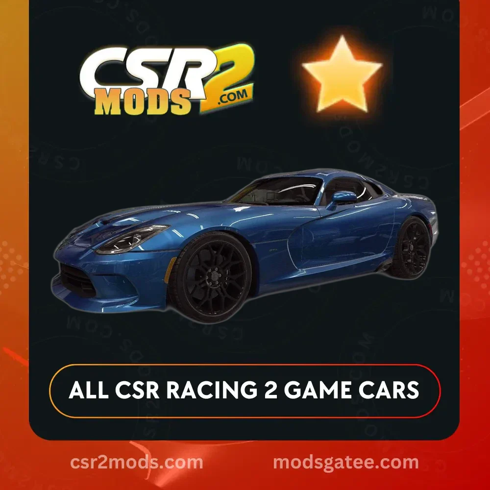 CSR2 Dodge Viper GTS Gold Stars Car ⭐ CSR2 MODS STORE – 🟢 CSR2 MODS