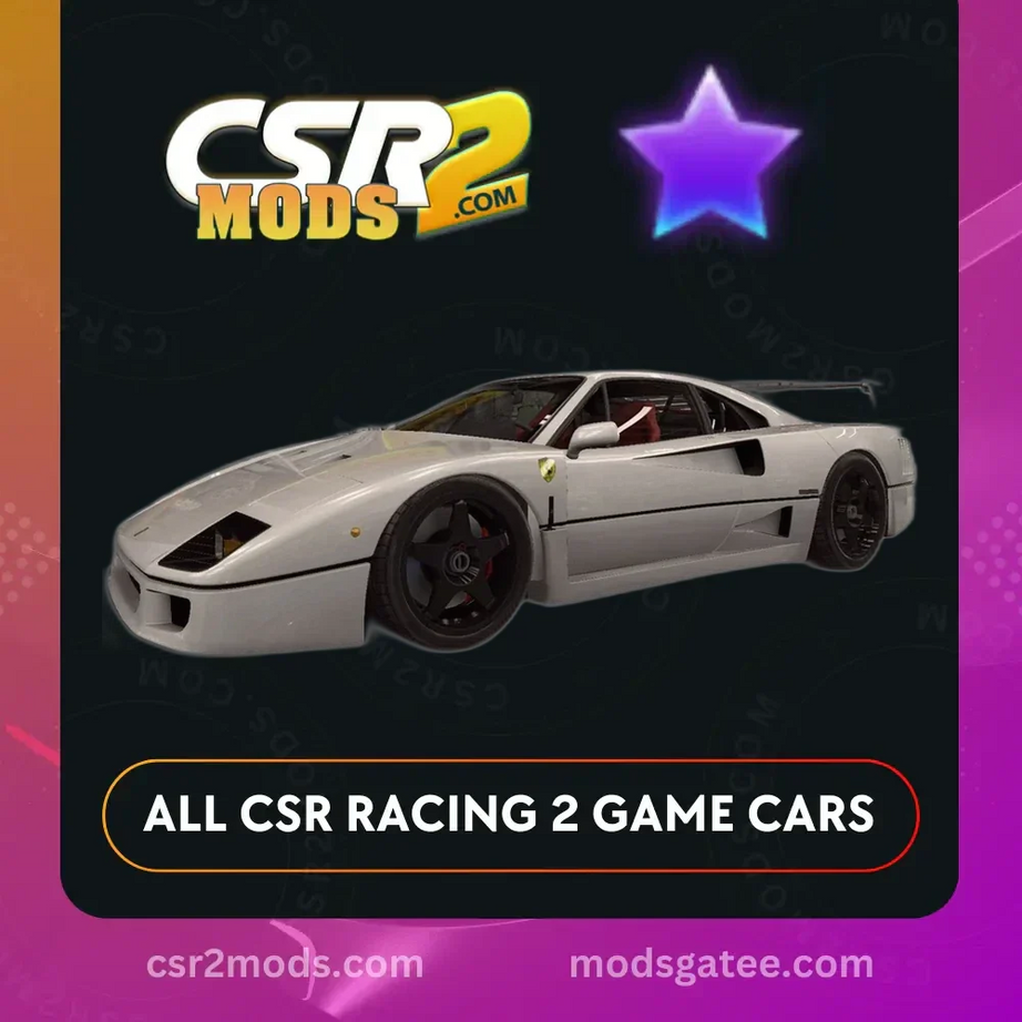 CSR2 Ferrari F40 CAR 🔧 Available for iOS & Android 🚗 CSR2 MODS – 🟢 CSR2 ...